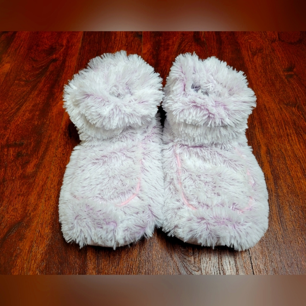 Microwavable Marshmallow Lavender Warmies Boots - Gem